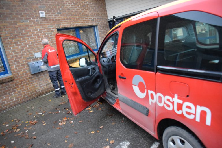 Postmann Klaus starta på sykkel i Fon, og avslutter med samme rute ...
