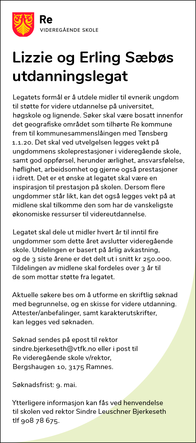 Korona-tiltak på Re VGS: Språkreiser og treningsleir utsettes - ReAvisa